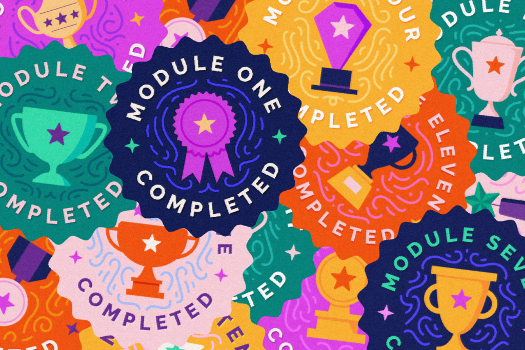 Modules Completed Course Badges - sungandco.com